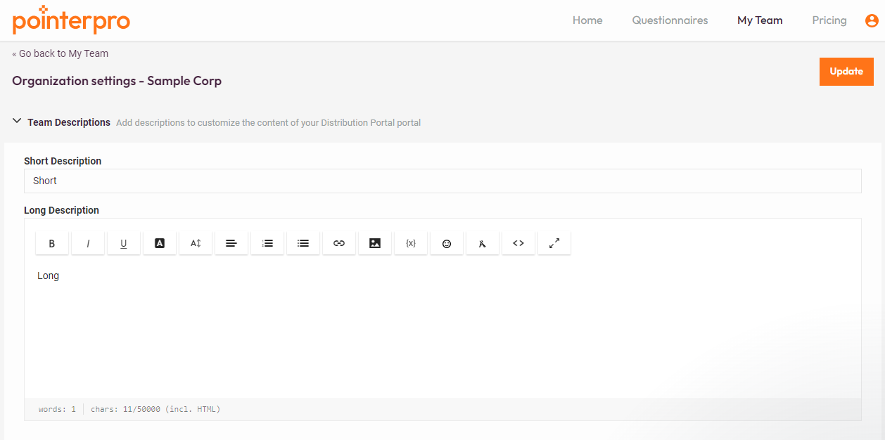 Configuring your Distribution Portal : Pointerpro