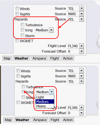 Icing and Storm : N-Flight Planning