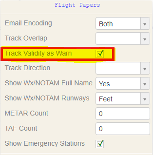 Network and Format Tab (Airline Code Parameters) : N-Flight Planning