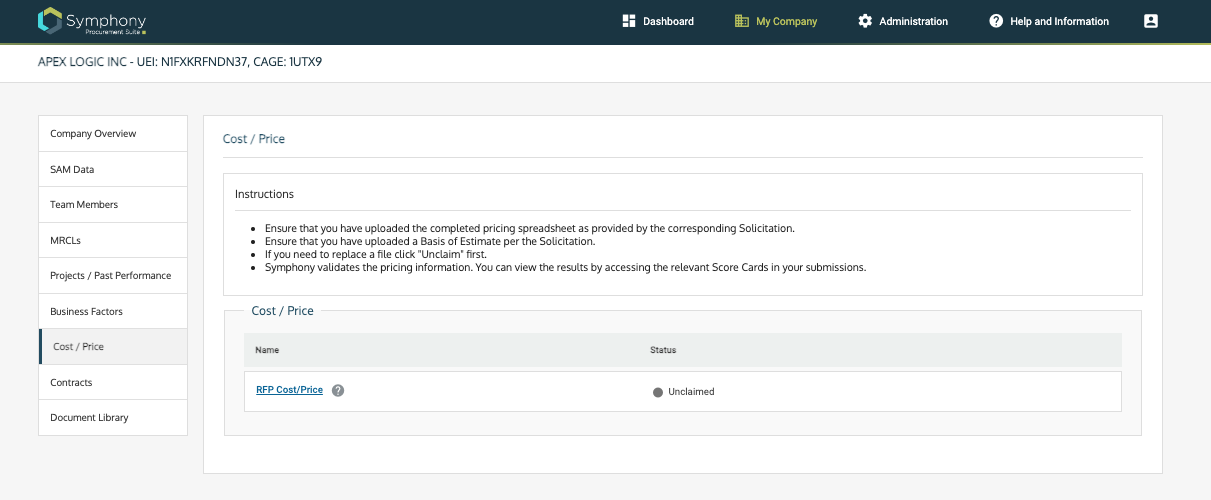 How Cost/Price Works : Industry Support
