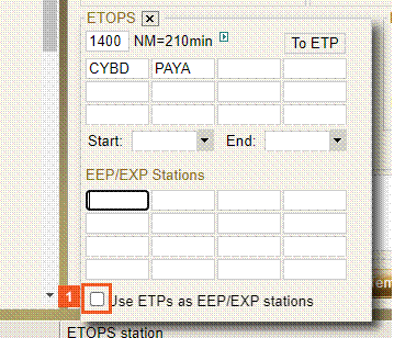 ETOPS Group : N-Flight Planning
