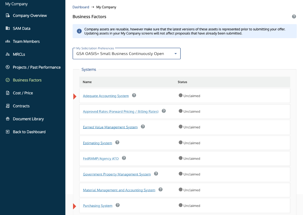 Set Up Your OASIS+ Assets : Symphony for Industry