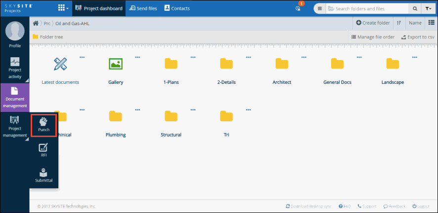 Accessing & Understanding the Punch List Dashboard : SKYSITE