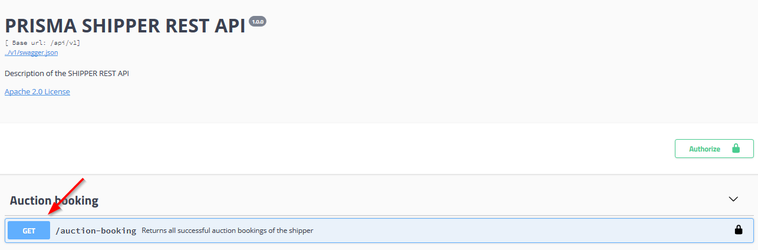 PRISMA API - Business Information : PRISMA Capacity Platform