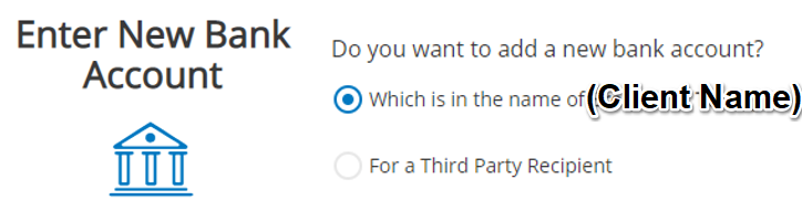 Entering Client's Own Bank Accounts : Monex Europe