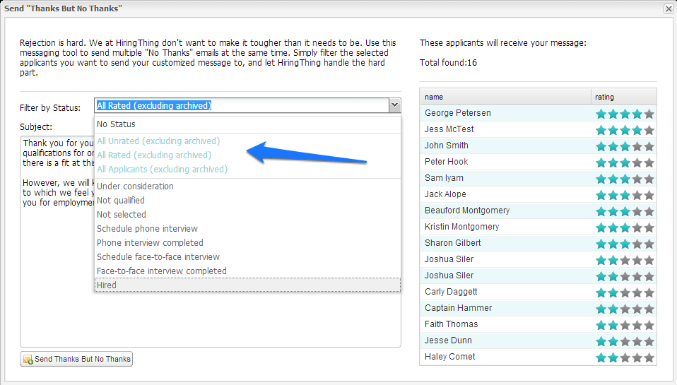 How and Why Should I Rate Applicants? : Applicant Tracking Software