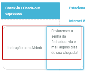 Como definir a instrução de check-in para Airbnb no Stays? : academy
