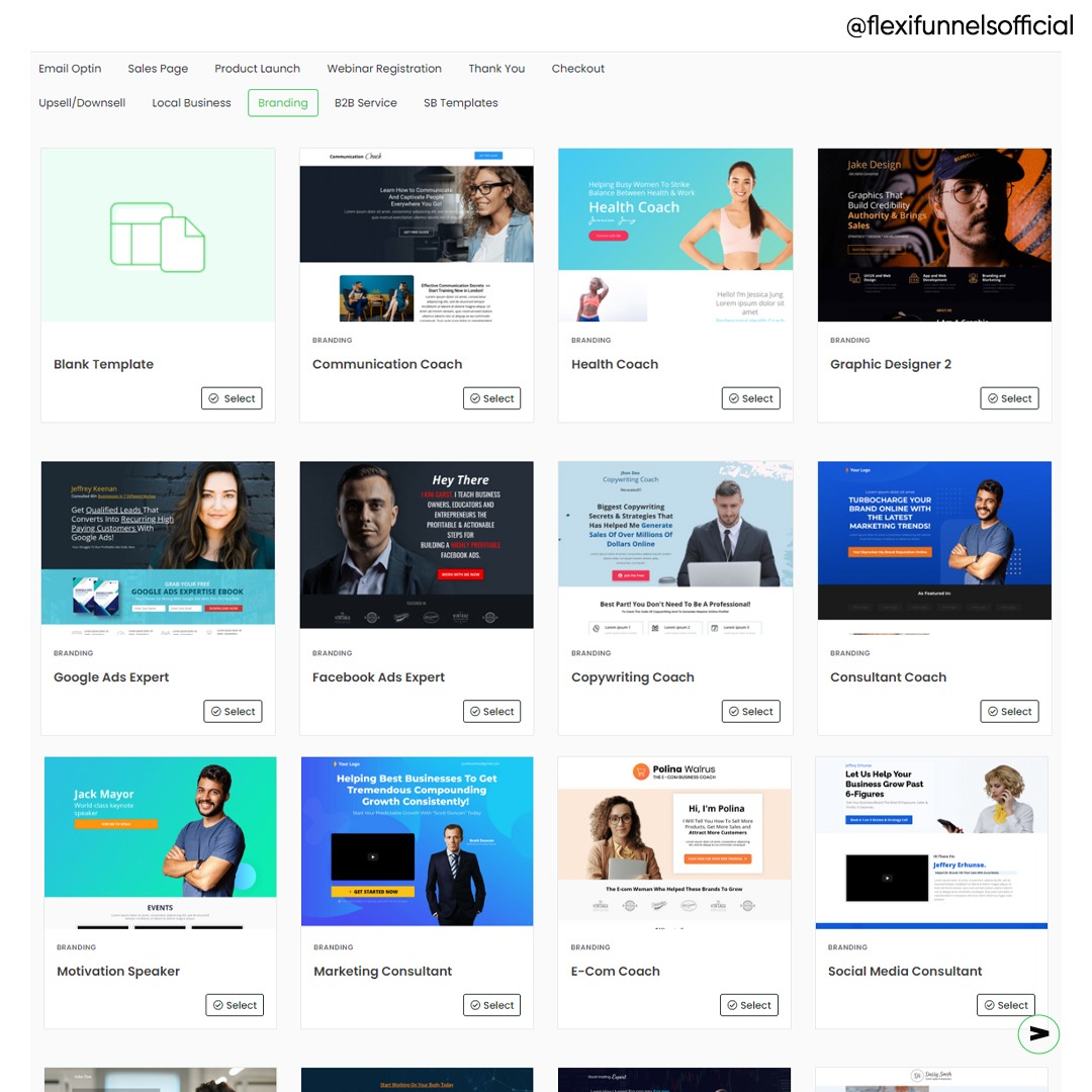 How to Use Templates in FlexiFunnels : Misfits Change Makers Private ...
