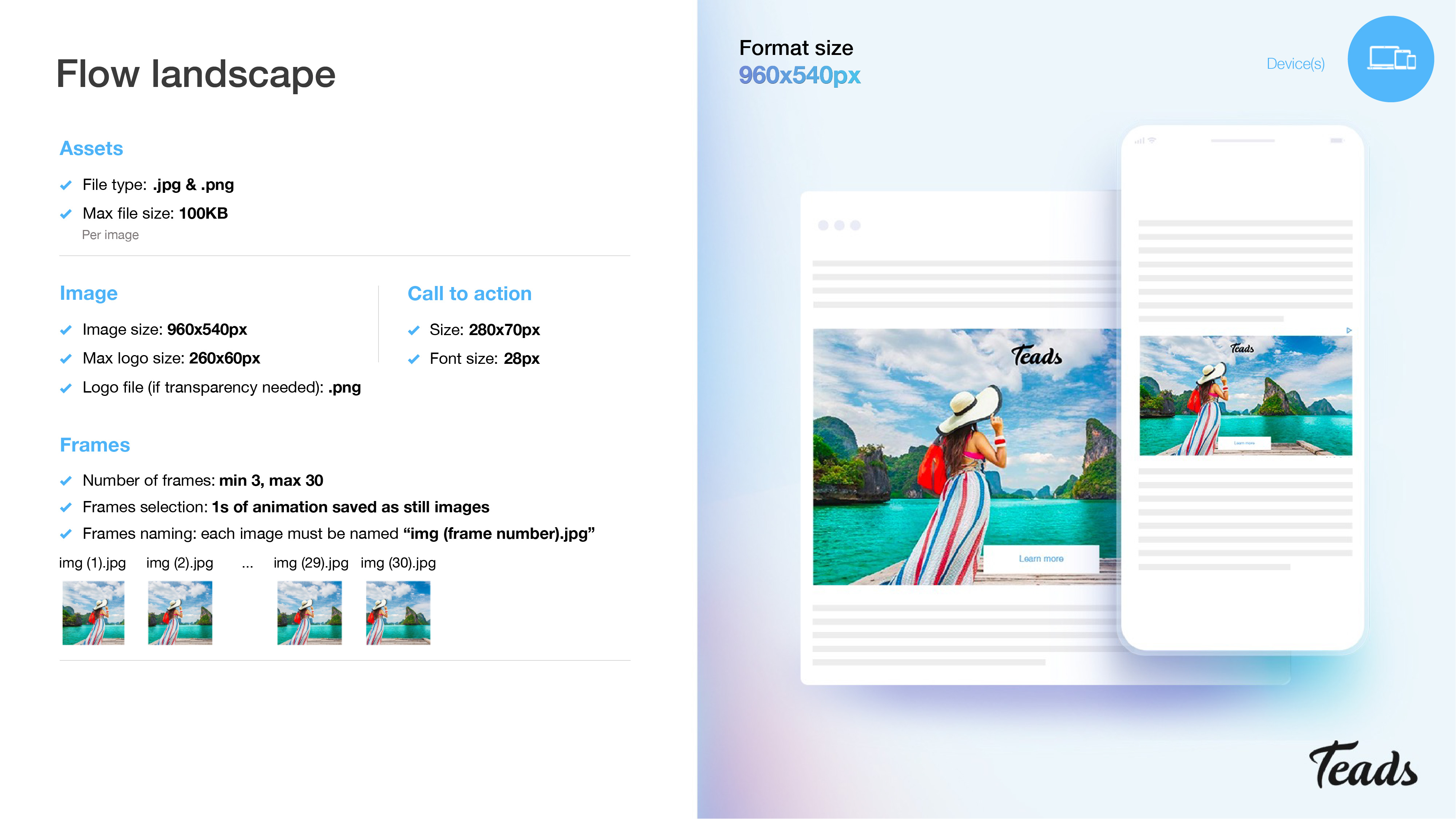 Flow Landscape : Teads Support