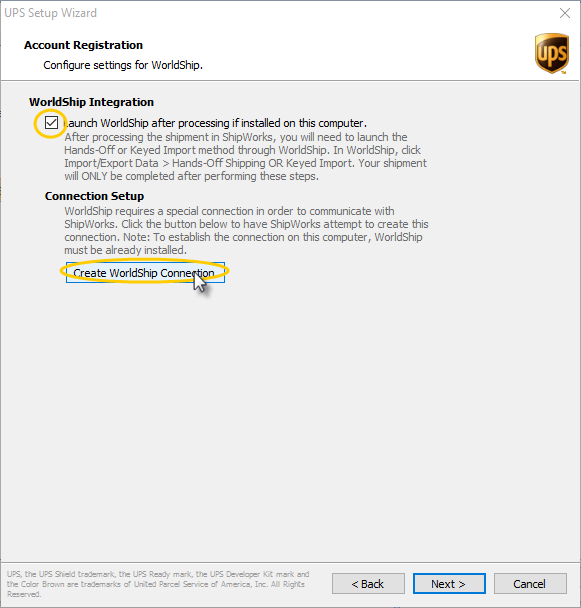 Setting up UPS WorldShip : ShipWorks Support
