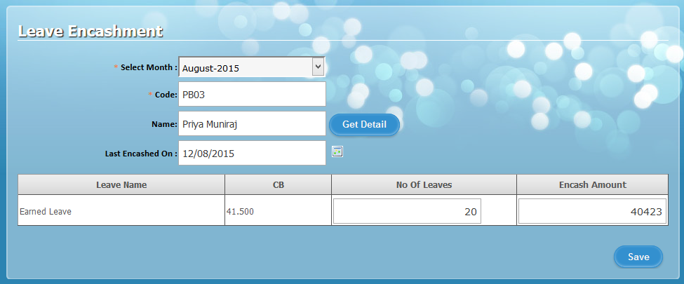 How to update Leave Encashment units ? : Help Center