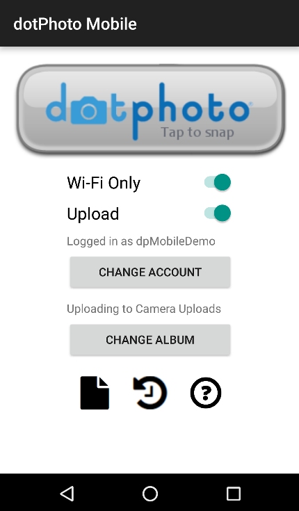 How can I get the dotPhoto Mobile app for Android devices? How does it ...