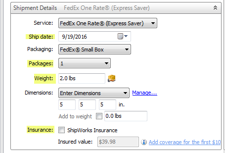 Using FedEx One Rate : ShipWorks Support