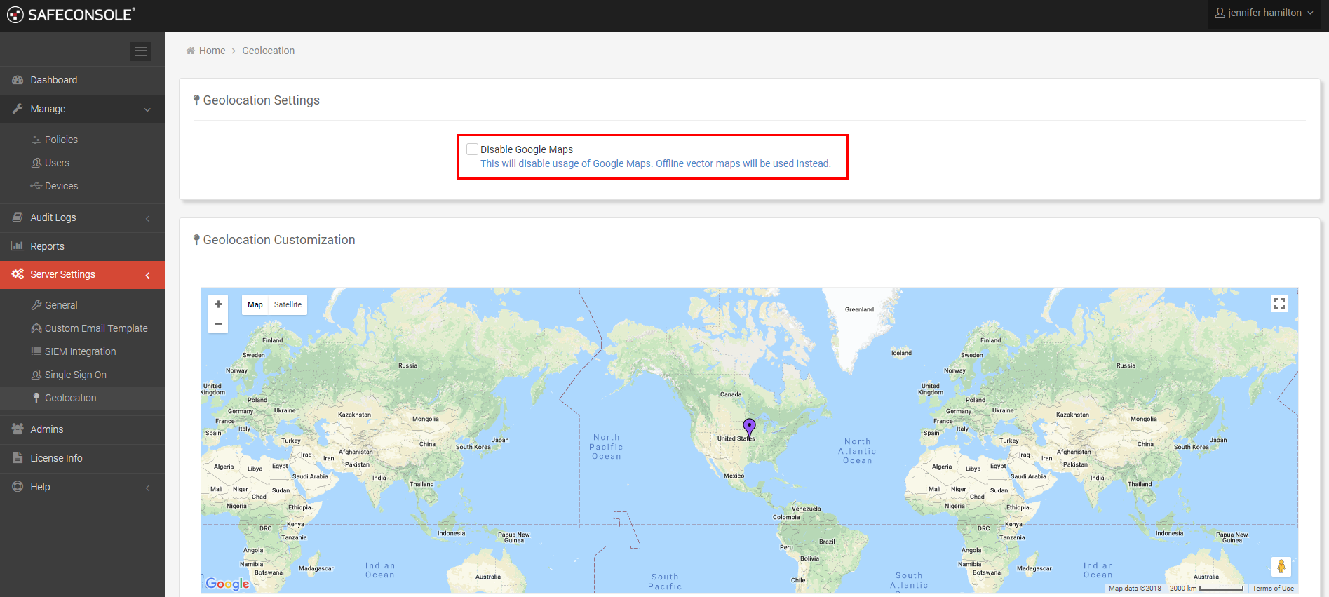 Vector-Based Geolocation : DataLocker Support