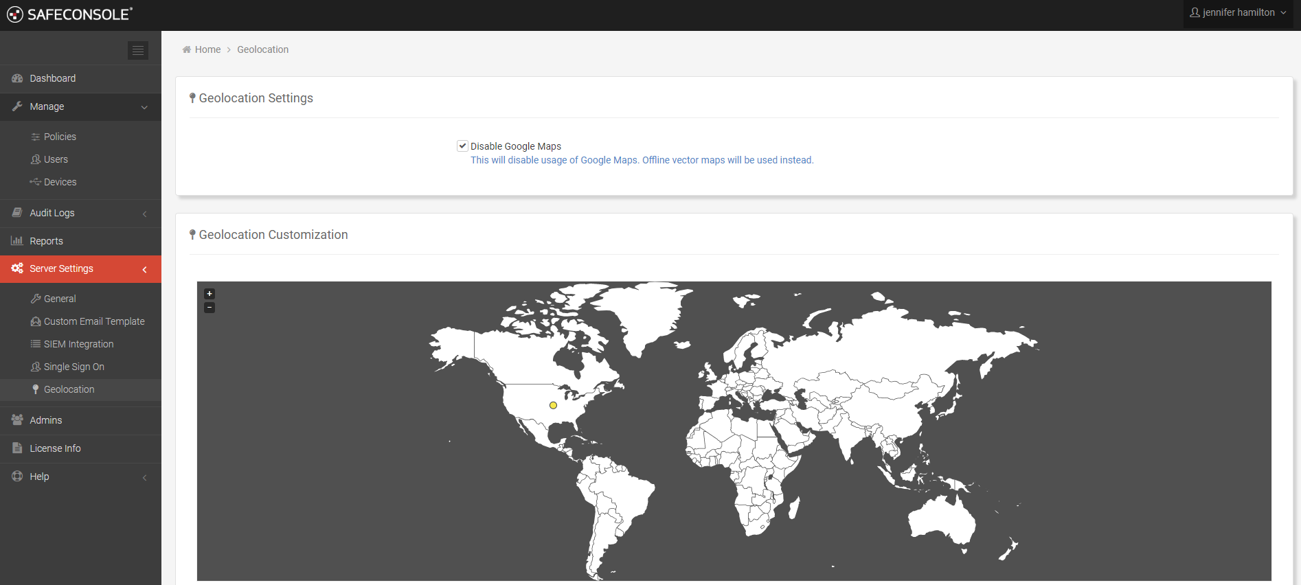 Vector Based Geolocation Datalocker Support 