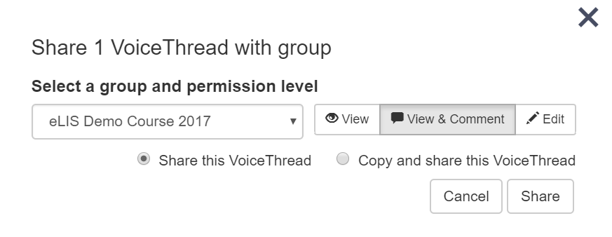 VoiceThread Groups : Support Hub