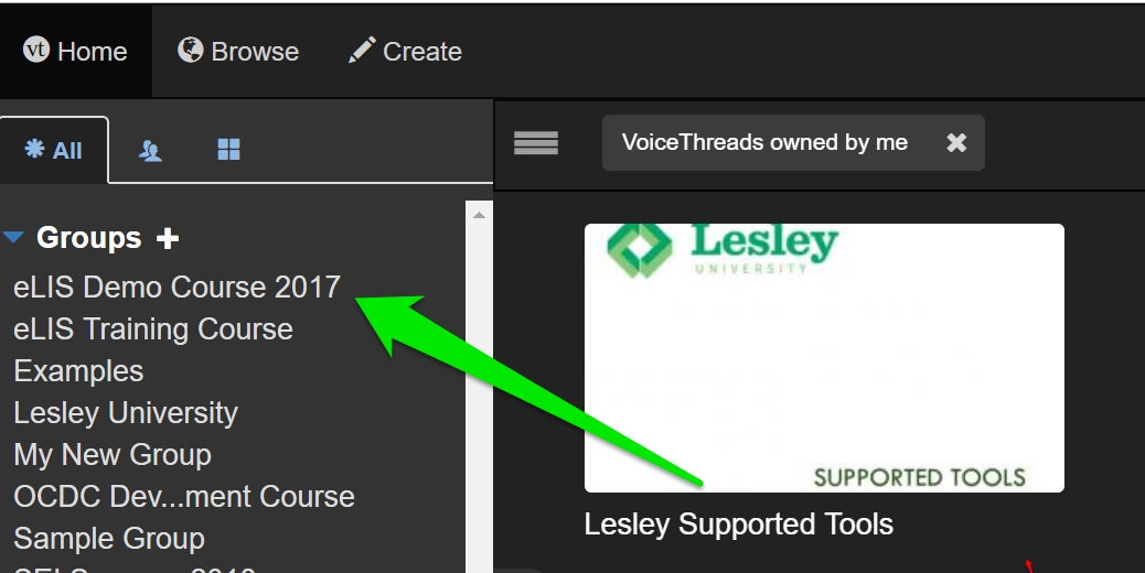 VoiceThread Groups : Support Hub