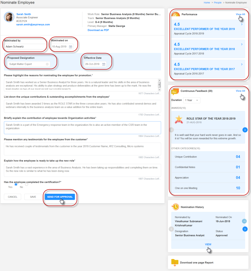 How to Nominate an Employee for Promotion? : Synergita