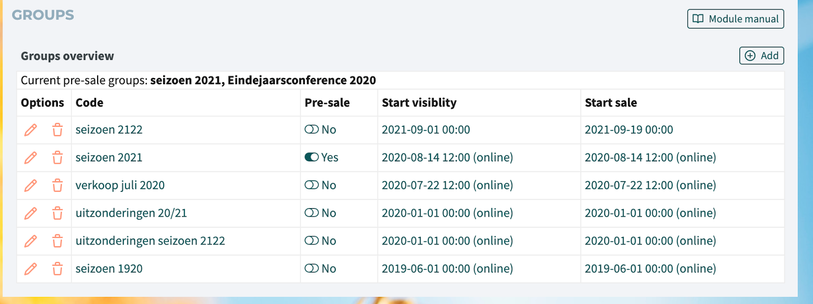 Presale checkup : Service Portal