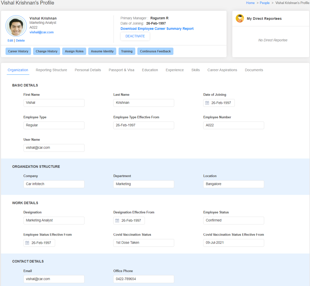 How do I update/edit Employee Information? : Synergita