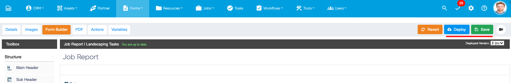 How do I deploy a form template? : Formitize Help Desk