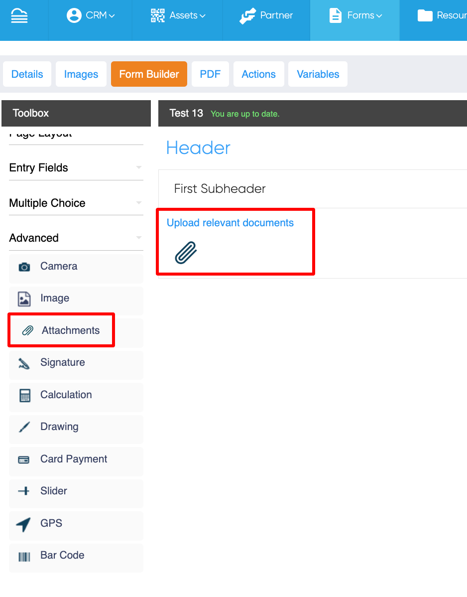 How do I upload attachments in a form? : Formitize Help Desk
