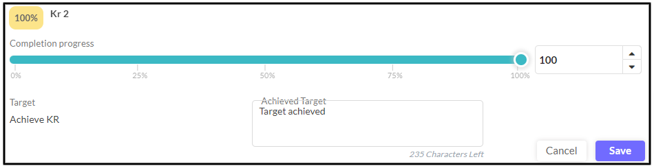 How does the system calculate the Objective Progress? : Synergita