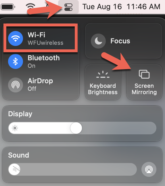Using AirPlay to wirelessly display your Apple device : Wake Forest Law ...