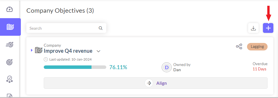 How to create Company OKR? : Synergita