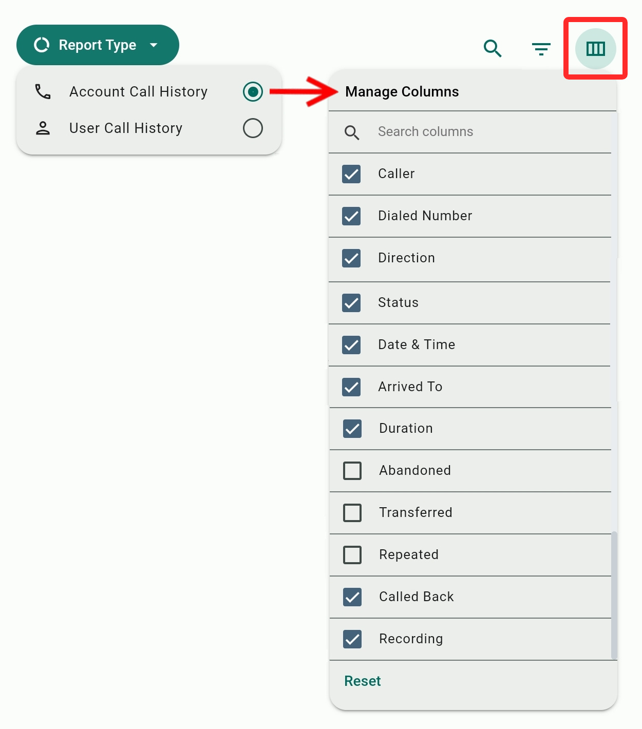 Call History Reports – Telebroad Admin Center : Teleboard | Support Center