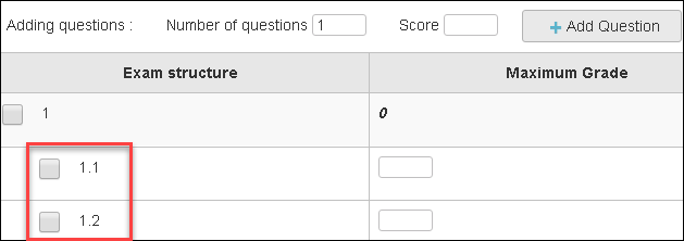 Exam structure : Tomax Instructor Support