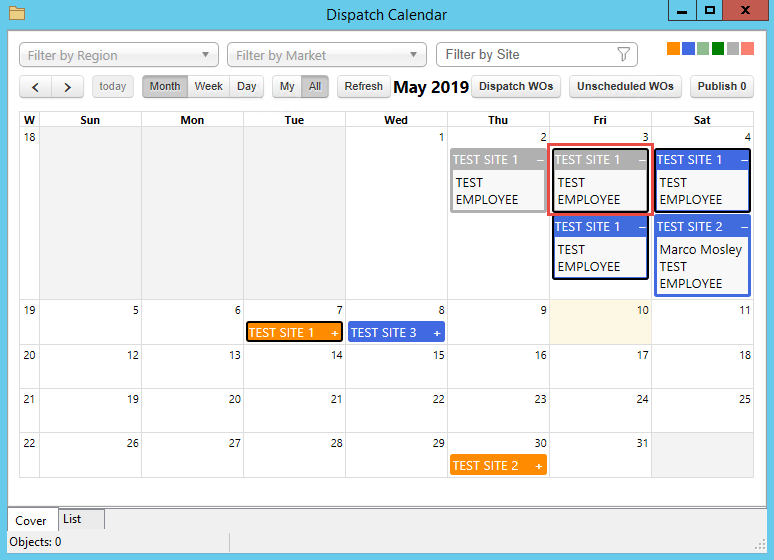 Schedule / Manage Dispatches with DDM : Support
