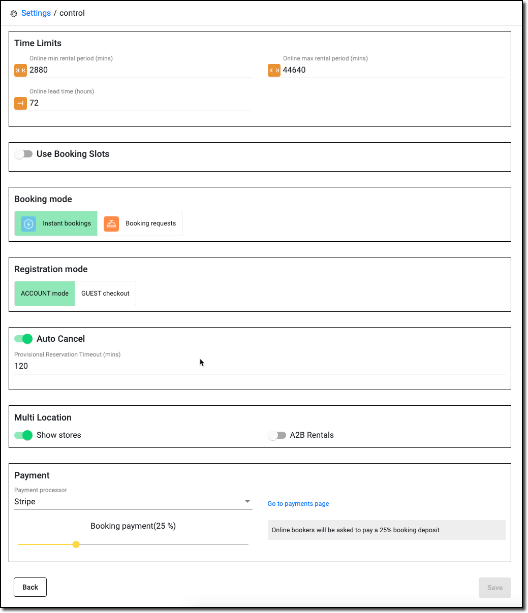Offering Control : BRM2.0 Help