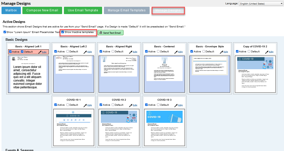 Email Customization- Email Designs : Staff Help Site
