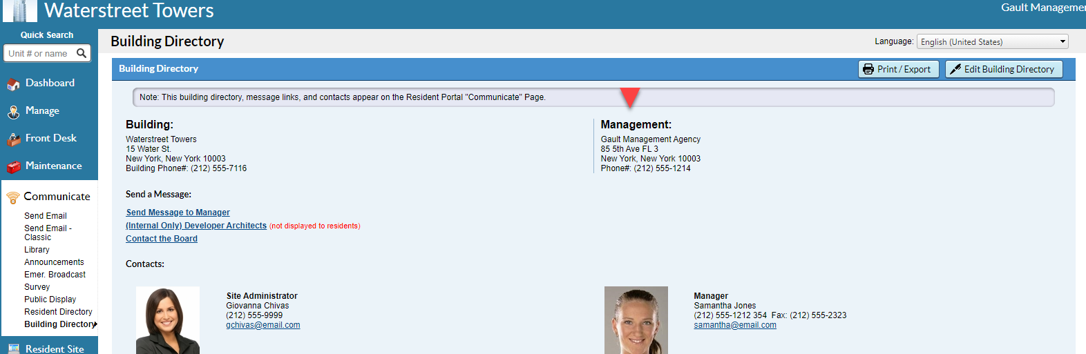 Changes to Building Management : Staff Help Site