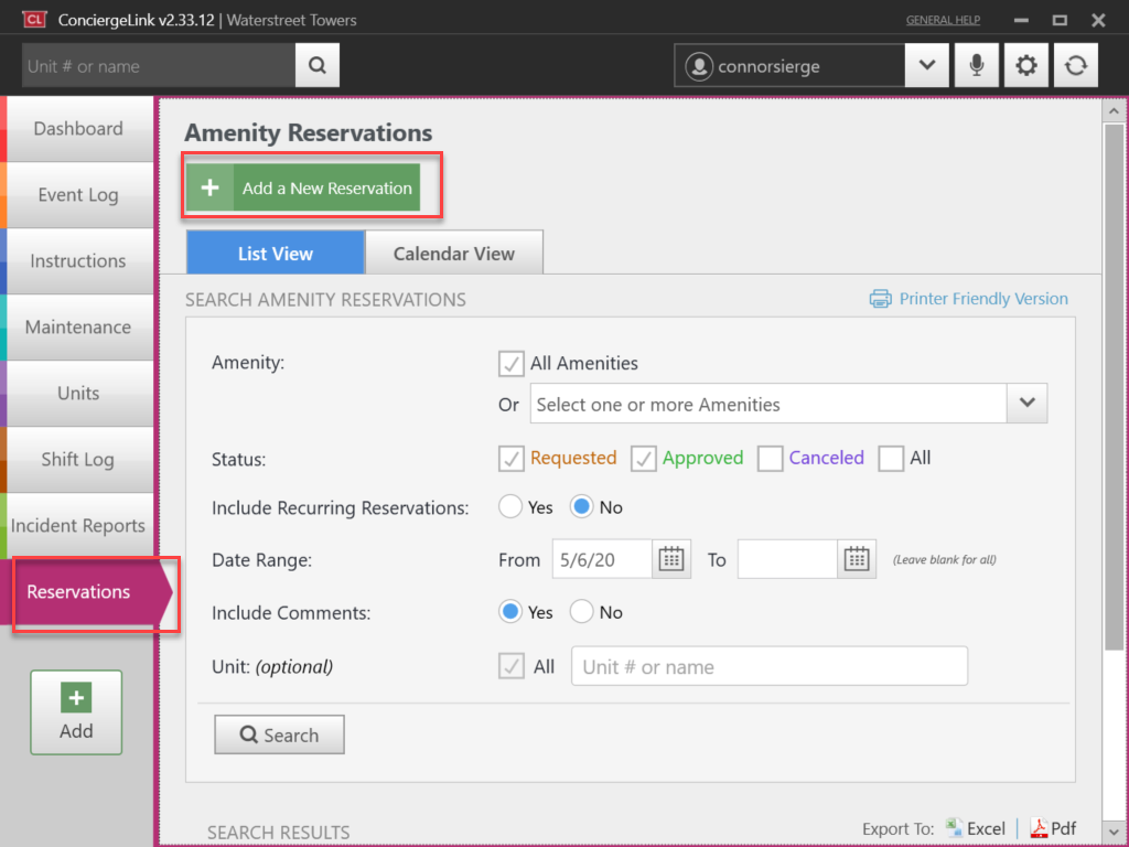Using ConciergeLink : Staff Help Site