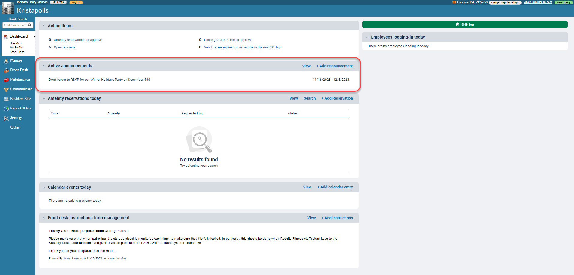 Product Update: Dashboard : Staff Help Site