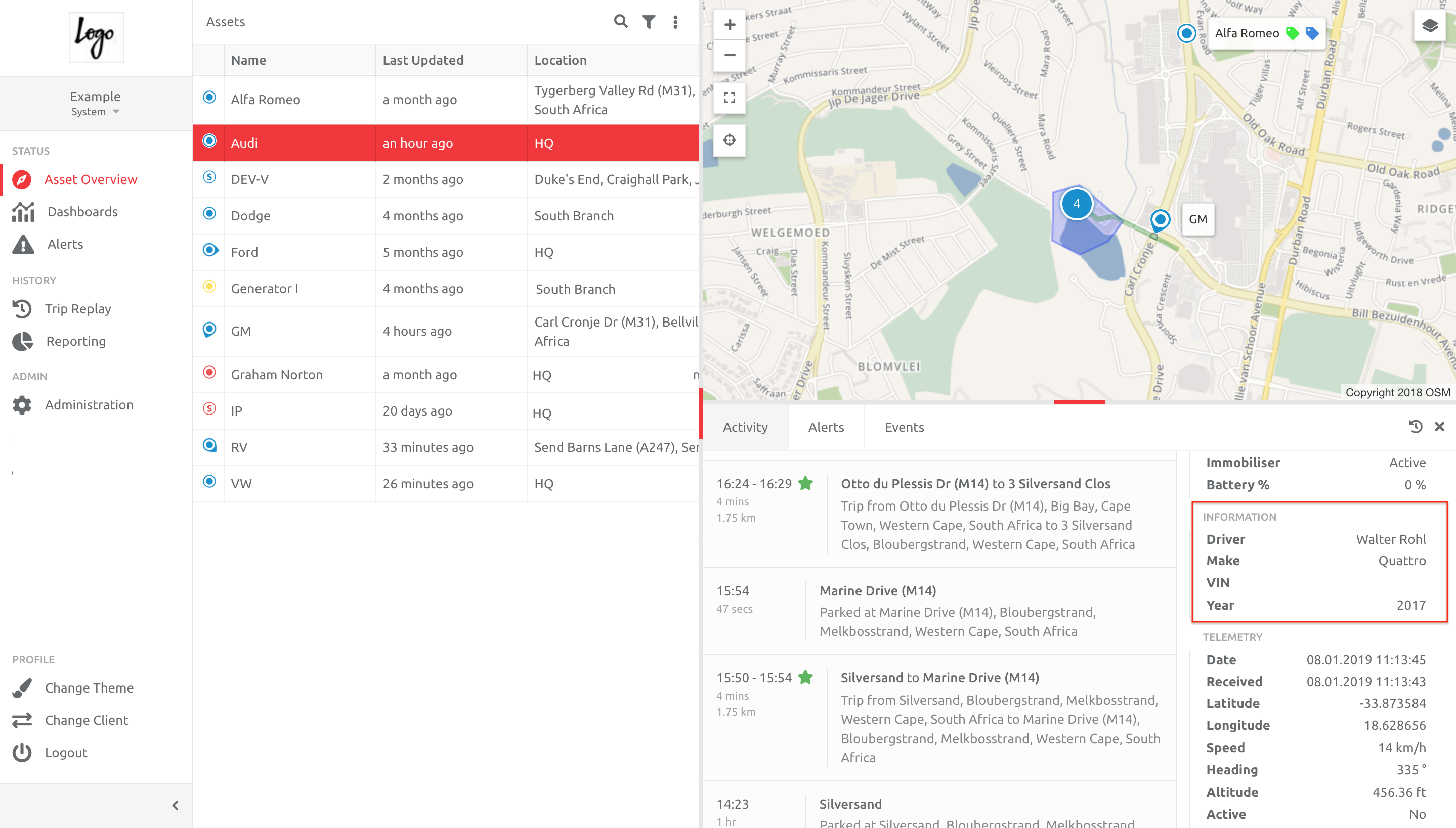Custom Fields – Radius Telematics