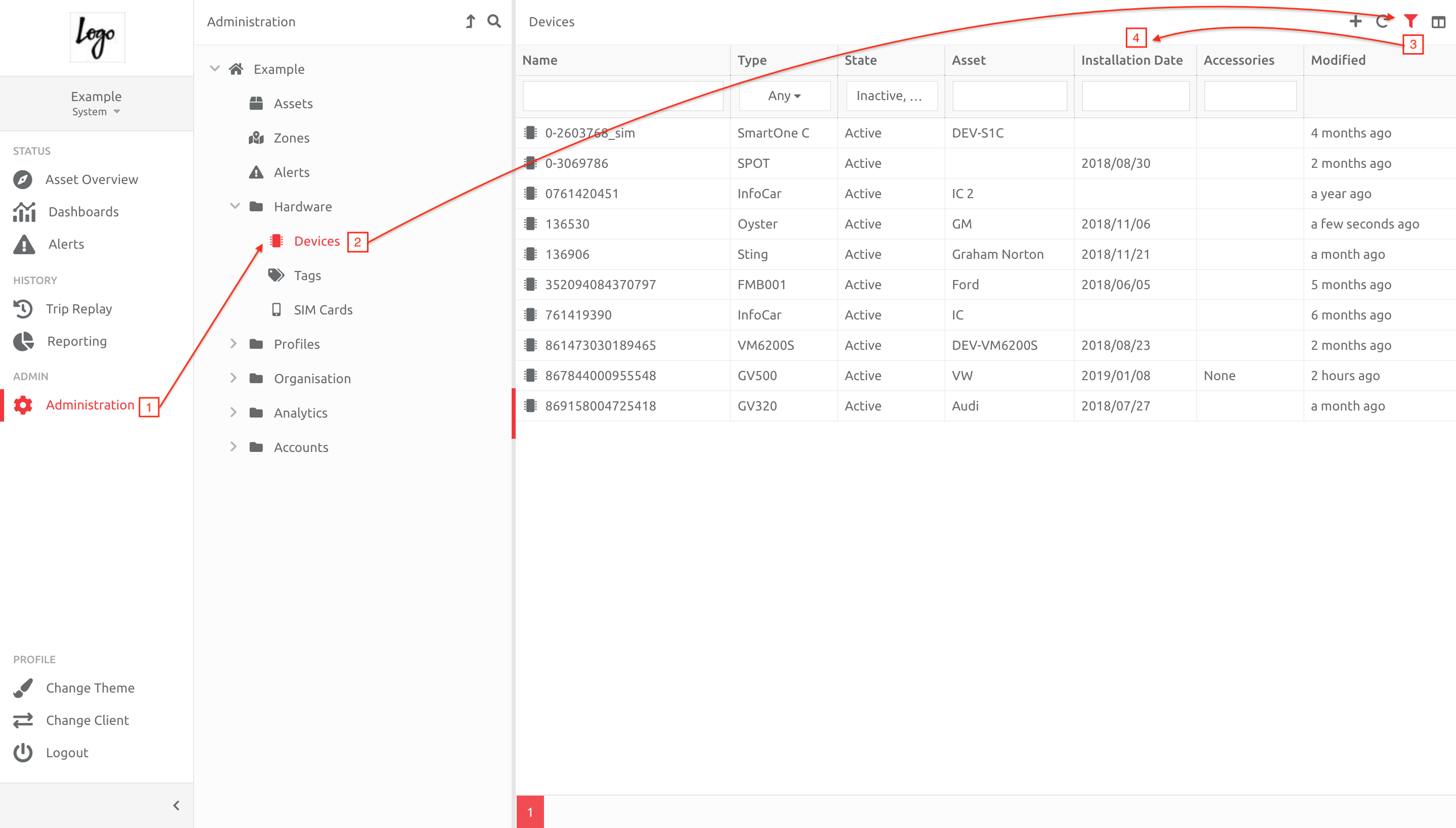 Custom Fields – Radius Telematics