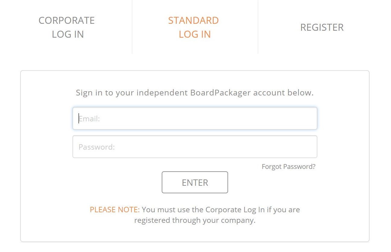 Boardpackager Login