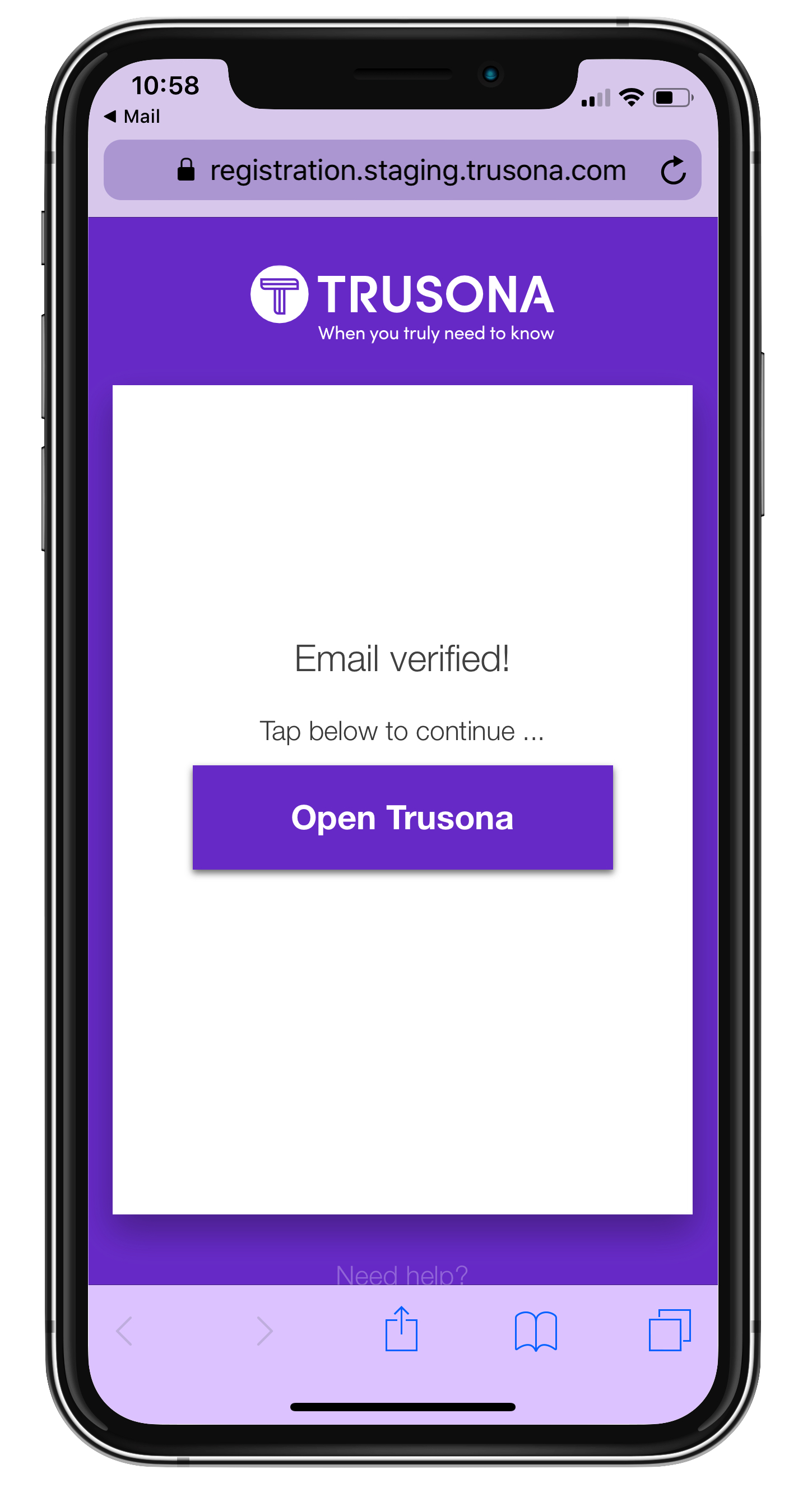 Registering with Trusona : Trusona