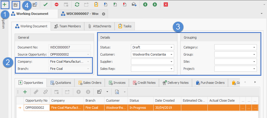 Adding a Working Document : Paradigm Software and Hosting