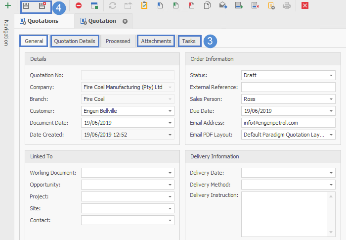 Adding a New Document : Paradigm Software and Hosting