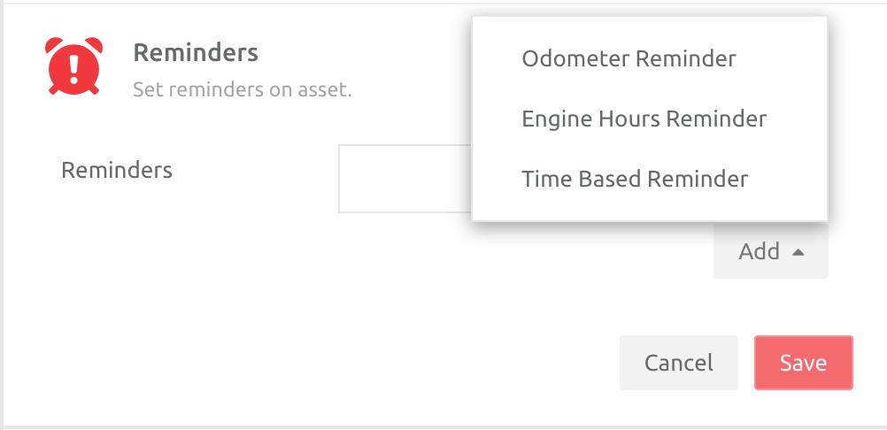 Asset Settings – Radius Telematics