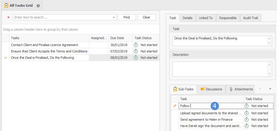 Using Parent Tasks : Paradigm Software and Hosting