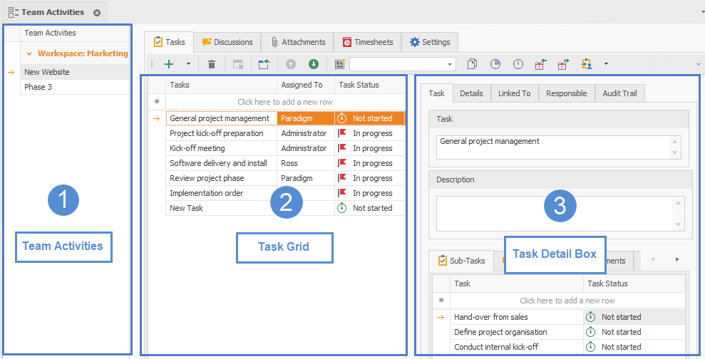 Team Activities Overview : Paradigm Software and Hosting
