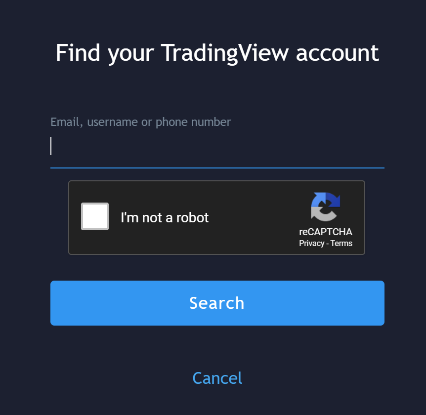 ユーザー名／パスワードを忘れました。TradingViewに再度アクセスしたいのですが — TradingView