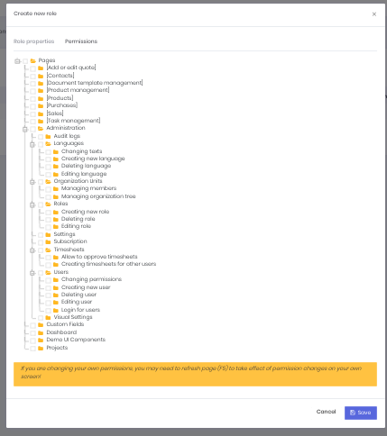 Create a new Role : WorkGuru Support Portal