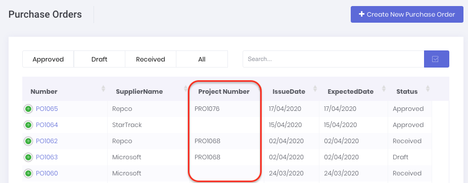Raising a Project Purchase Order in WorkGuru : WorkGuru Support Portal