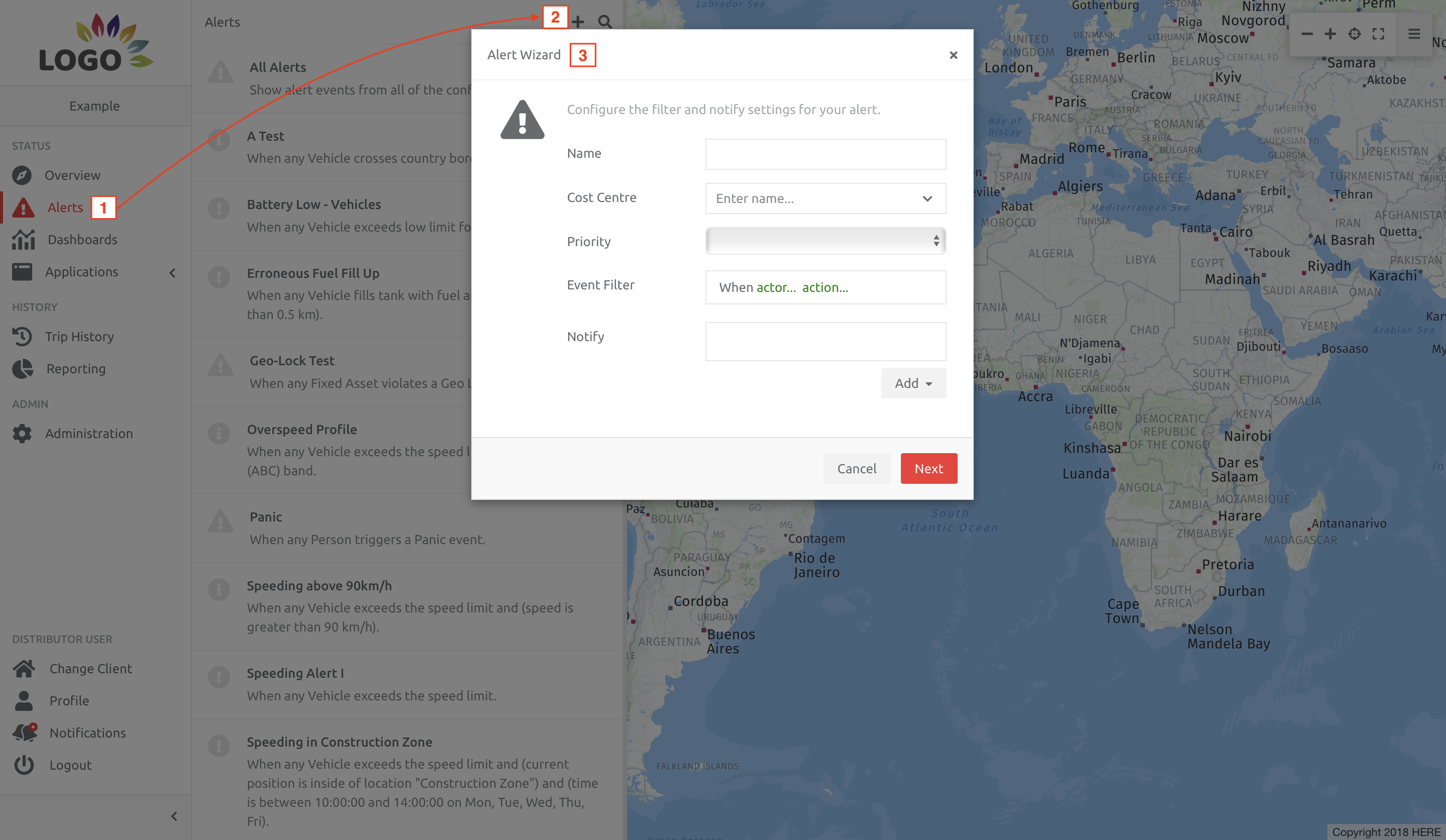Creating & Editing Alerts – Radius Telematics